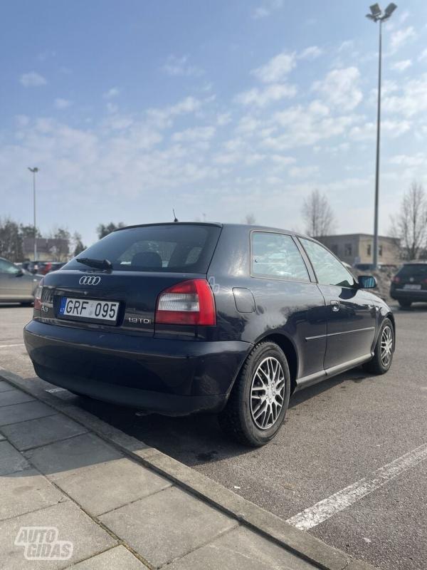 Blue Audi A3 2001 in Utena, with an engine capacity of 1.90 L and mileage of 267 thousand km for 1500 €, photo 6 on AUTOMOTO.COM.LV