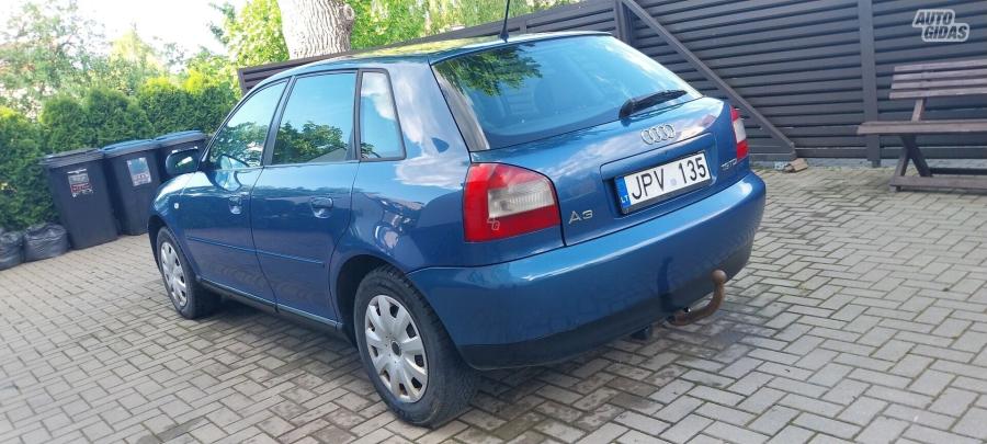 Blue Audi A3 2001 in Vilnius, with an engine capacity of 1.90 L and mileage of 311 thousand km for 1100 €, photo 7 on AUTOMOTO.COM.LV
