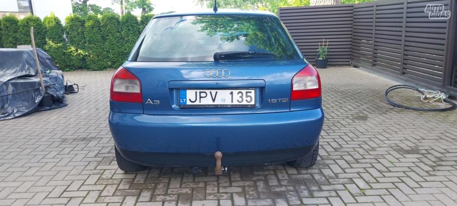 Blue Audi A3 2001 in Vilnius, with an engine capacity of 1.90 L and mileage of 311 thousand km for 1100 €, photo 8 on AUTOMOTO.COM.LV