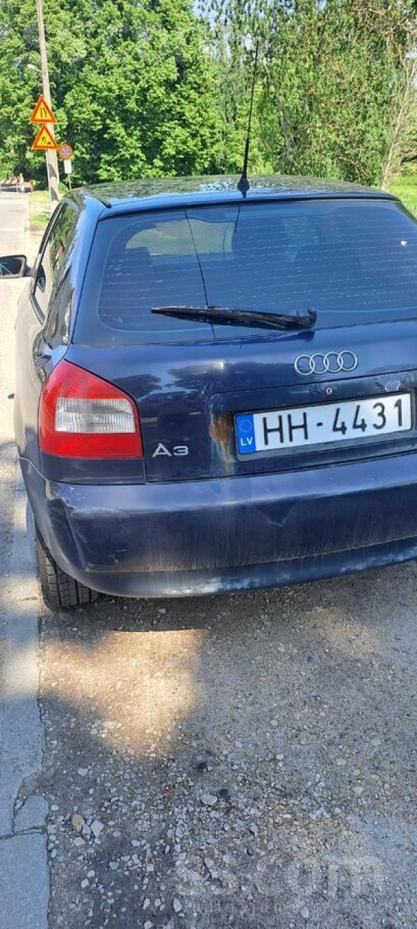 Blue Audi A3 2001 in Riga, with an engine capacity of 1.60 L and mileage of 428 thousand km for 600 €, photo 2 on AUTOMOTO.COM.LV