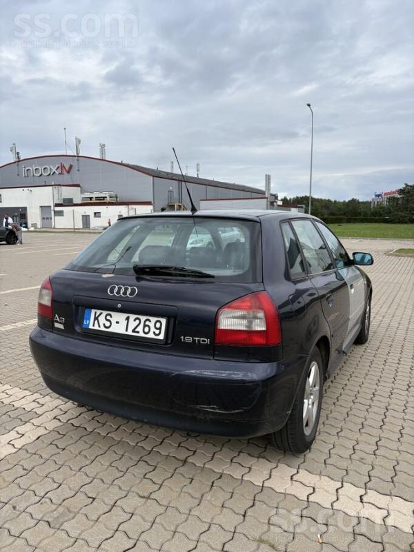 Blue Audi A3 2001 in Riga, with an engine capacity of 1.90 L and mileage of 356 thousand km for 1300 €, photo 5 on AUTOMOTO.COM.LV
