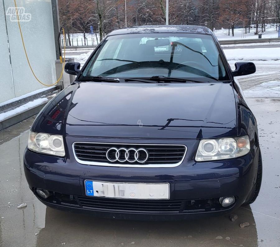 Blue Audi A3 2002 in Vilnius, with an engine capacity of 1.60 L and mileage of 294 thousand km for 700 €, photo 1 on AUTOMOTO.COM.LV