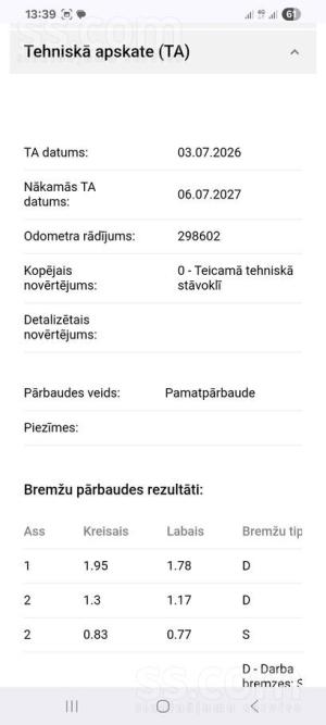 Синий Ауди А3 2002 в Бауска, объемом двигателя 1.90 л и пробегом 0 тыс. км за 1399 €, фото 7 на AUTOMOTO.COM.LV