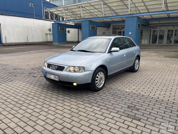 Blue Audi A3 2002 in Vilnius, with an engine capacity of 1.80 L and mileage of 198 thousand km for 1550 €, photo 1 on AUTOMOTO.COM.LV