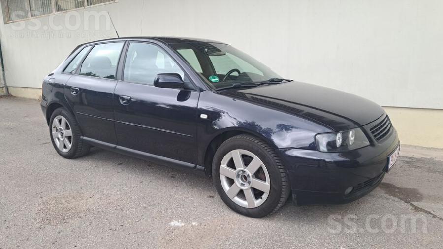 Blue Audi A3 2003 in Ogre, with an engine capacity of 1.80 L and mileage of 209 thousand km for 2950 €, photo 1 on AUTOMOTO.COM.LV