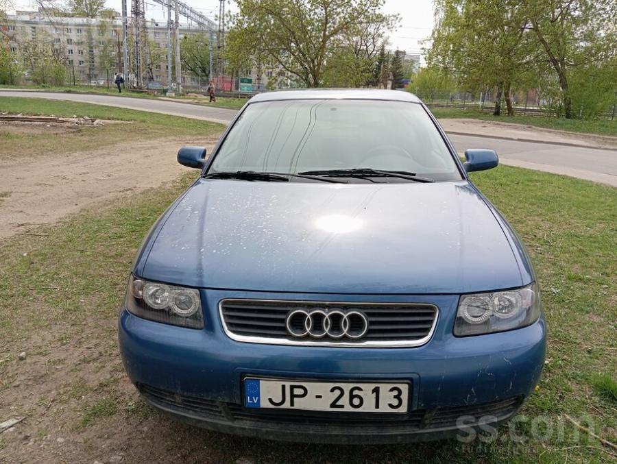 Blue Audi A3 2003 in Riga, with an engine capacity of 1.90 L and mileage of 333 thousand km for 950 €, photo 1 on AUTOMOTO.COM.LV