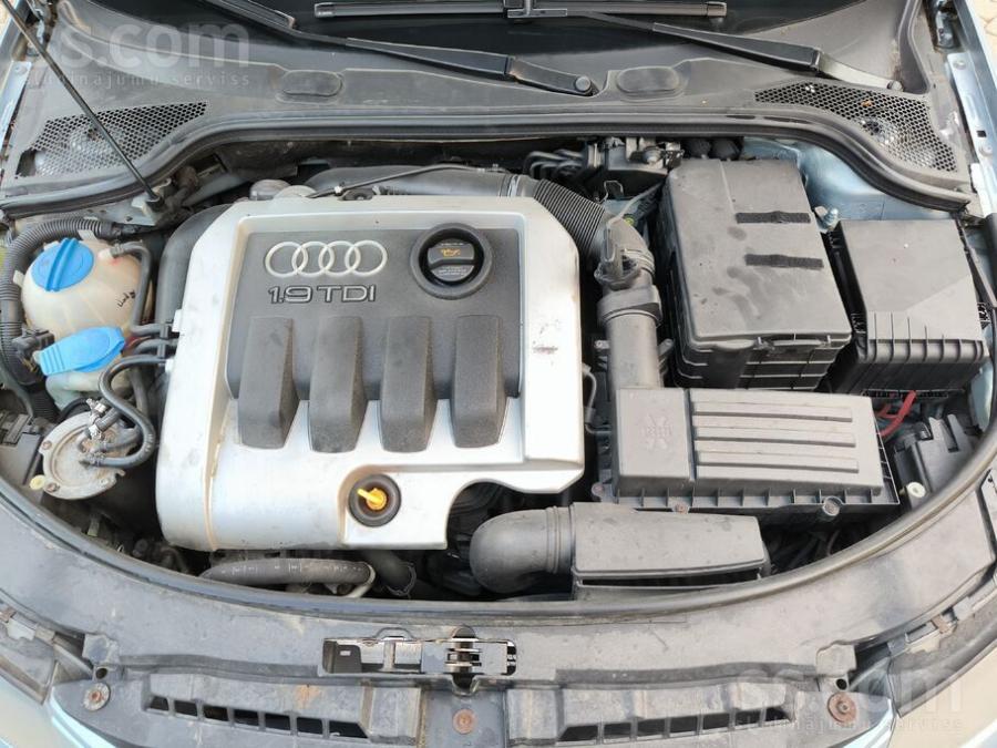 Blue Audi A3 2003 in Daugavpils, with an engine capacity of 1.90 L and mileage of 260 thousand km for 1800 €, photo 10 on AUTOMOTO.COM.LV