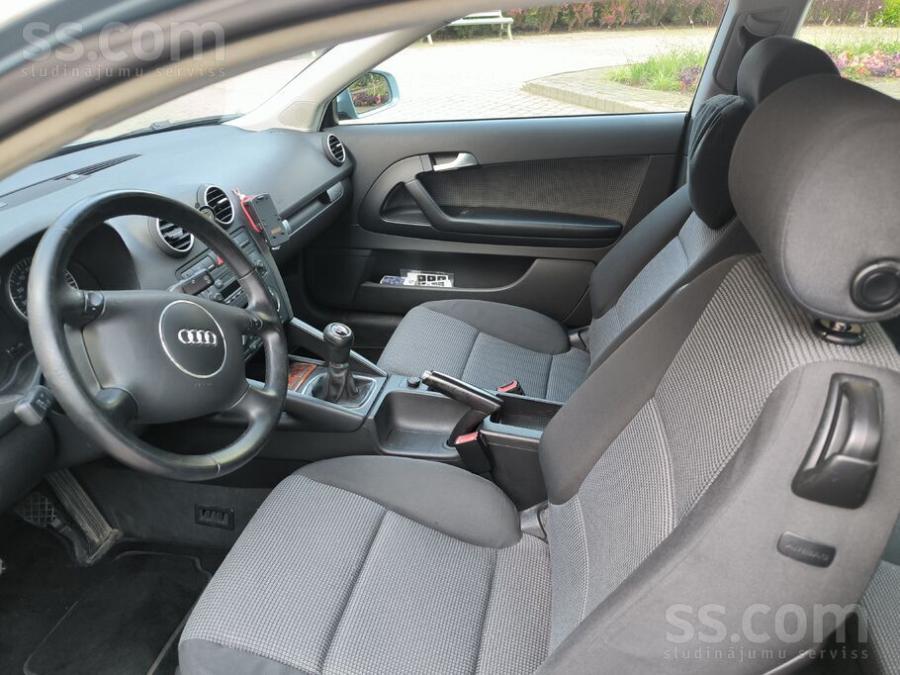 Blue Audi A3 2003 in Daugavpils, with an engine capacity of 1.90 L and mileage of 260 thousand km for 1800 €, photo 17 on AUTOMOTO.COM.LV