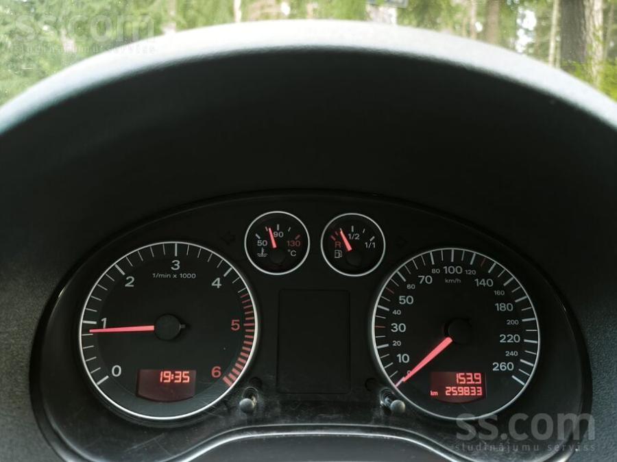 Синий Ауди А3 2003 в Екабпилс, объемом двигателя 1.90 л и пробегом 260 тыс. км за 1790 €, фото 16 на AUTOMOTO.COM.LV