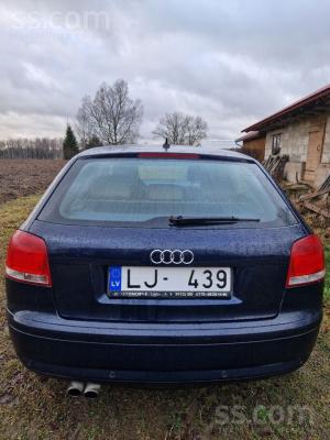 Blue Audi A3 2004 in Riga, with an engine capacity of 2.00 L and mileage of 256 thousand km for 2700 €, photo 5 on AUTOMOTO.COM.LV