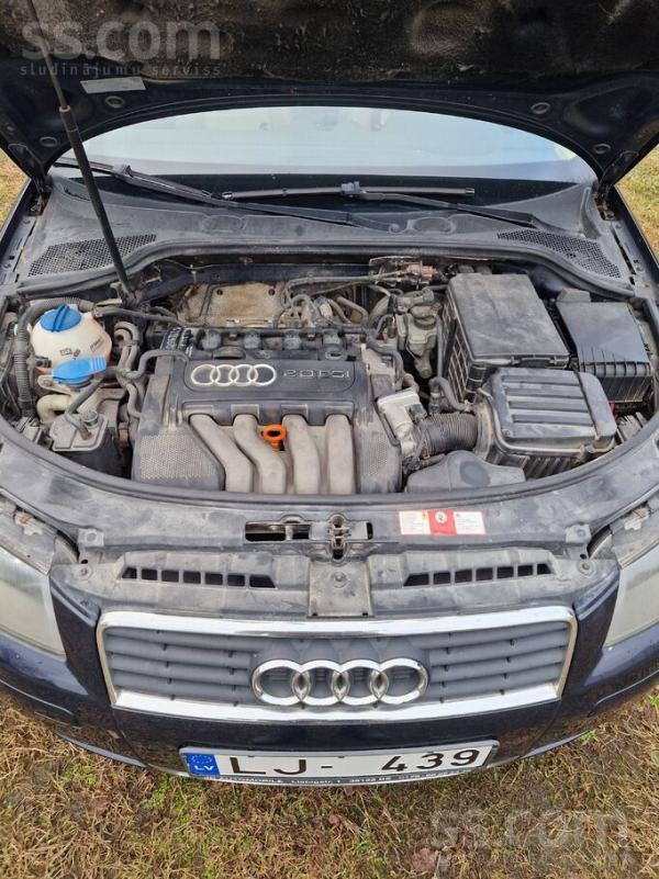 Blue Audi A3 2004 in Riga, with an engine capacity of 2.00 L and mileage of 256 thousand km for 2200 €, photo 10 on AUTOMOTO.COM.LV