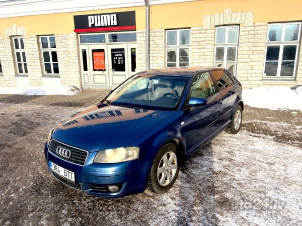 Blue Audi A3 2004 in Tallinn, with an engine capacity of 1.60 L and mileage of 326 thousand km for 1899 €, photo 1 on AUTOMOTO.COM.LV