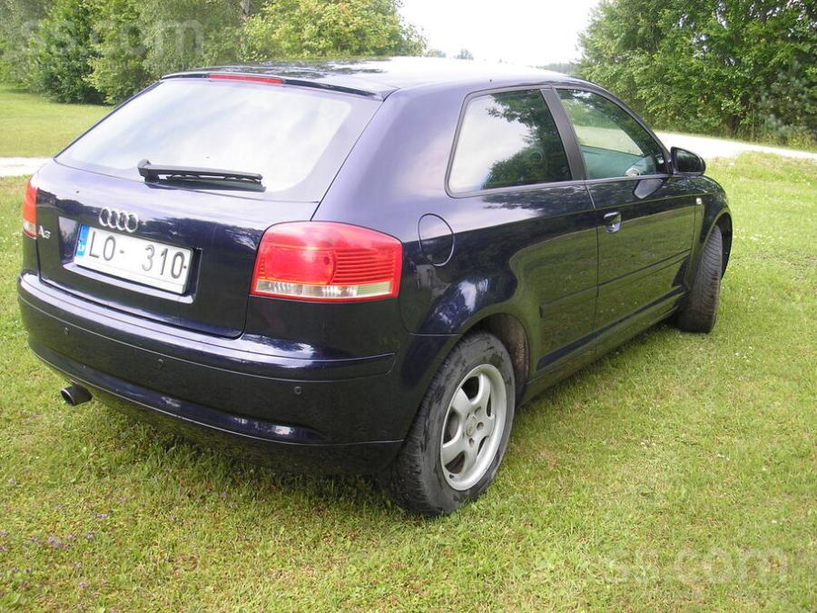 Blue Audi A3 2004 in Riga, with an engine capacity of 1.60 L and mileage of 378 thousand km for 1850 €, photo 7 on AUTOMOTO.COM.LV