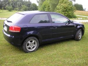 Blue Audi A3 2004 in Riga, with an engine capacity of 1.60 L and mileage of 378 thousand km for 1850 €, photo 8 on AUTOMOTO.COM.LV