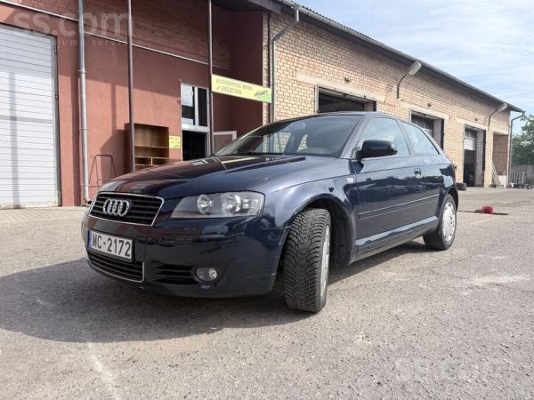 Blue Audi A3 2004 in Jekabpils, with an engine capacity of 1.60 L and mileage of 269 thousand km for 1790 €, photo 1 on AUTOMOTO.COM.LV