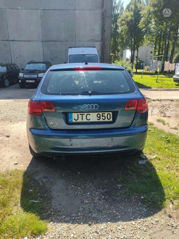 Blue Audi A3 2004 in Rokiskis, with an engine capacity of 1.97 L and mileage of 424 thousand km for 2000 €, photo 5 on AUTOMOTO.COM.LV