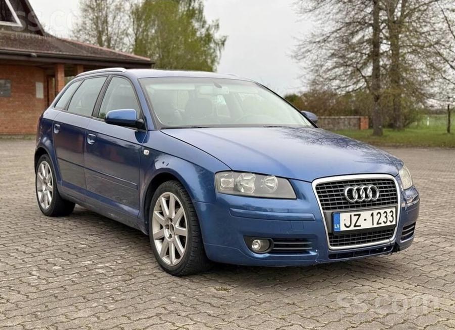 Blue Audi A3 2004 in Ogre, with an engine capacity of 2.00 L and mileage of 488 thousand km for 1600 €, photo 1 on AUTOMOTO.COM.LV