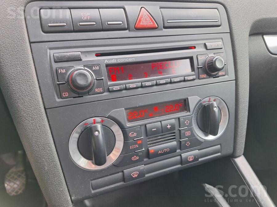Синий Ауди А3 2004 в Елгава, объемом двигателя 1.60 л и пробегом 311 тыс. км за 950 €, фото 16 на AUTOMOTO.COM.LV