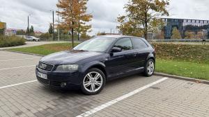 Blue Audi A3 2004 in Vilnius, with an engine capacity of 1.90 L and mileage of 382 thousand km for 1300 €, photo  on AUTOMOTO.COM.LV