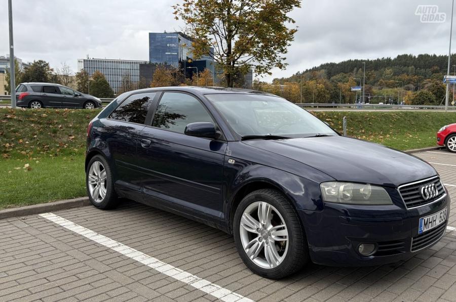 Blue Audi A3 2004 in Vilnius, with an engine capacity of 1.90 L and mileage of 382 thousand km for 1300 €, photo 3 on AUTOMOTO.COM.LV