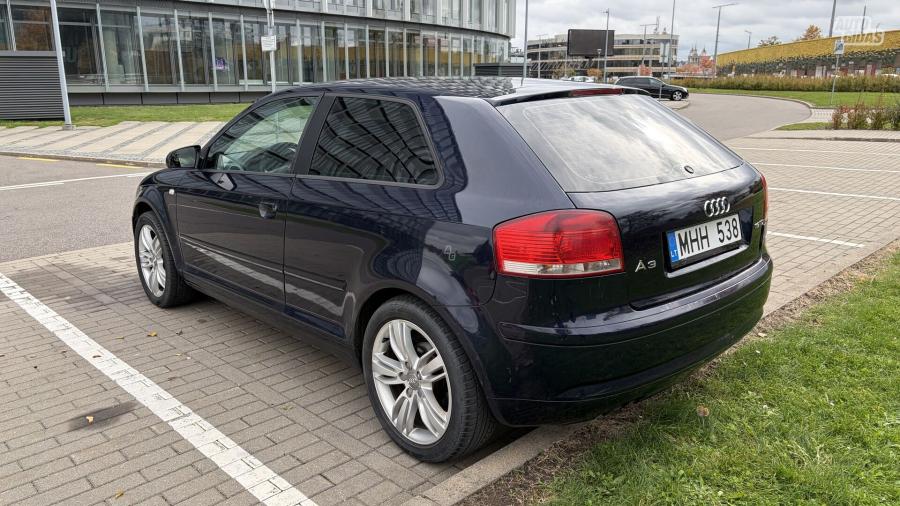 Blue Audi A3 2004 in Vilnius, with an engine capacity of 1.90 L and mileage of 382 thousand km for 1300 €, photo 8 on AUTOMOTO.COM.LV