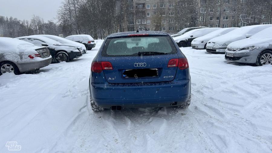Blue Audi A3 2005 in Kaunas, with an engine capacity of 2.00 L and mileage of 393 thousand km for 1500 €, photo 5 on AUTOMOTO.COM.LV