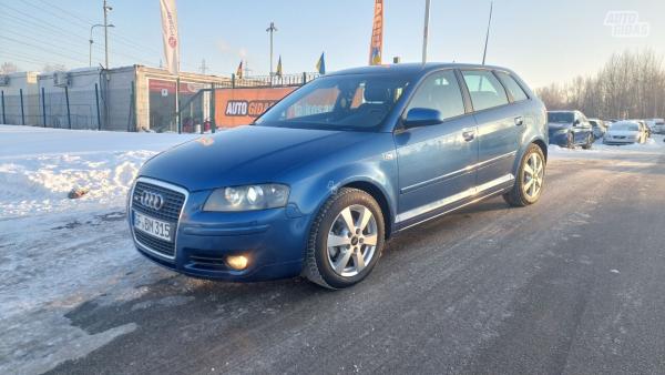 Blue Audi A3 2005 in Kaunas, with an engine capacity of 2.00 L and mileage of 268 thousand km for 4750 €, photo 1 on AUTOMOTO.COM.LV