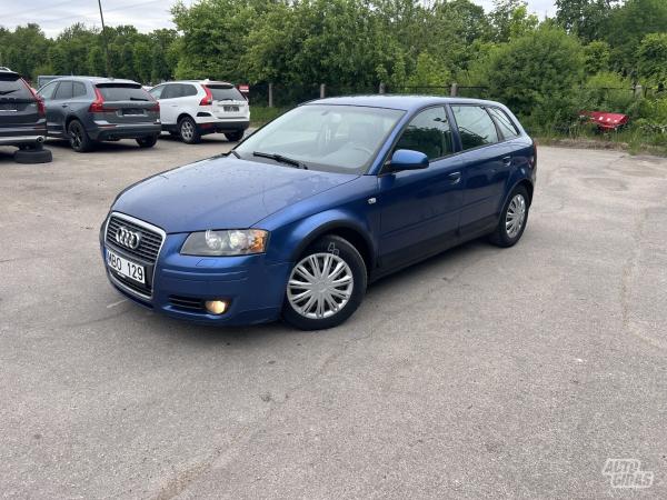 Blue Audi A3 2005 in Siauliai, with an engine capacity of 2.00 L and mileage of 223 thousand km for 849 €, photo 1 on AUTOMOTO.COM.LV