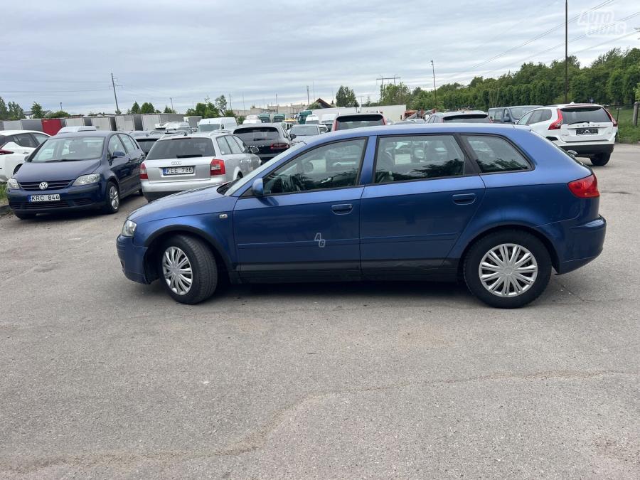 Blue Audi A3 2005 in Siauliai, with an engine capacity of 2.00 L and mileage of 223 thousand km for 849 €, photo 9 on AUTOMOTO.COM.LV