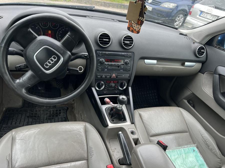 Blue Audi A3 2005 in Siauliai, with an engine capacity of 2.00 L and mileage of 223 thousand km for 849 €, photo 16 on AUTOMOTO.COM.LV