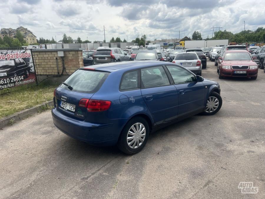 Blue Audi A3 2005 in Siauliai, with an engine capacity of 2.00 L and mileage of 224 thousand km for 899 €, photo 6 on AUTOMOTO.COM.LV