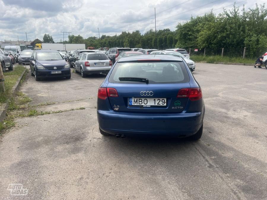 Blue Audi A3 2005 in Siauliai, with an engine capacity of 2.00 L and mileage of 224 thousand km for 899 €, photo 7 on AUTOMOTO.COM.LV