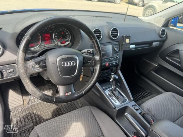 Blue Audi A3 2005 in Vilnius, with an engine capacity of 2.00 L and mileage of 397 thousand km for 2300 €, photo 10 on AUTOMOTO.COM.LV