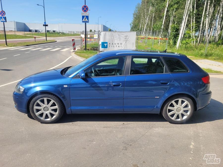 Синий Ауди А3 2005 в Вильнюс, объемом двигателя 2.00 л и пробегом 324 тыс. км за 2350 €, фото 8 на AUTOMOTO.COM.LV