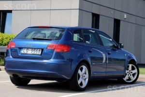 Blue Audi A3 2005 in Tukums, with an engine capacity of 2.00 L and mileage of 384 thousand km for 3990 €, photo 4 on AUTOMOTO.COM.LV