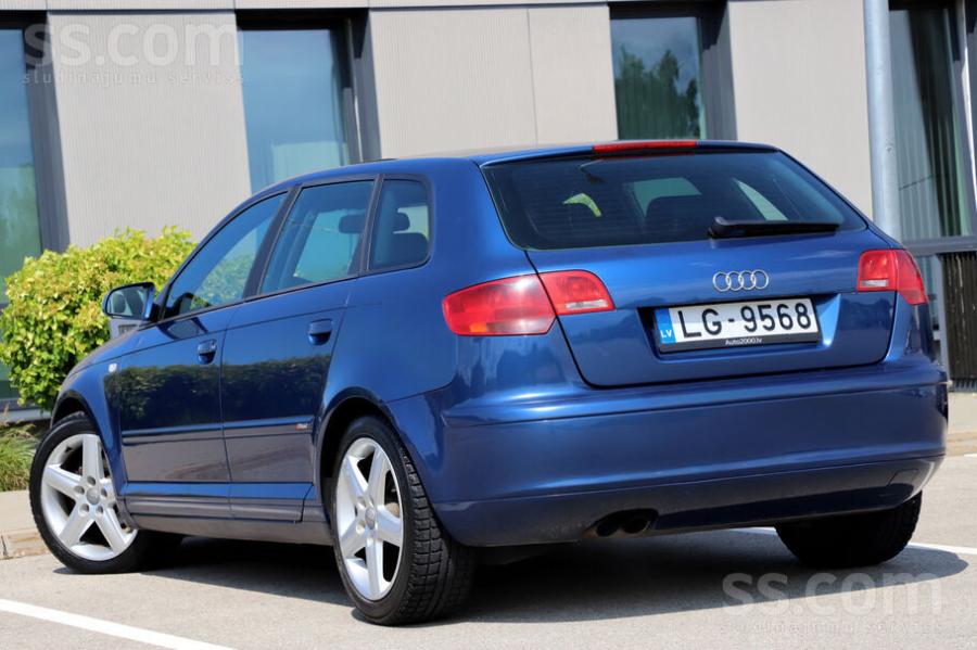 Blue Audi A3 2005 in Tukums, with an engine capacity of 2.00 L and mileage of 384 thousand km for 3990 €, photo 5 on AUTOMOTO.COM.LV