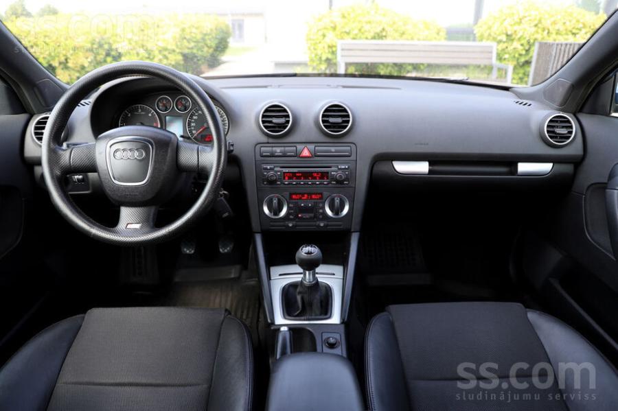 Blue Audi A3 2005 in Tukums, with an engine capacity of 2.00 L and mileage of 384 thousand km for 3990 €, photo 6 on AUTOMOTO.COM.LV