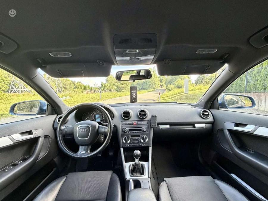 Blue Audi A3 2005 in Vilnius, with an engine capacity of 1.97 L and mileage of 320 thousand km for 3200 €, photo 12 on AUTOMOTO.COM.LV
