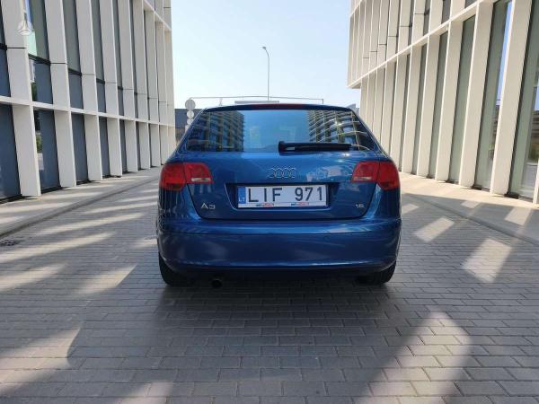 Blue Audi A3 2005 in Vilnius, with an engine capacity of 1.60 L and mileage of 200 thousand km for 2300 €, photo 5 on AUTOMOTO.COM.LV