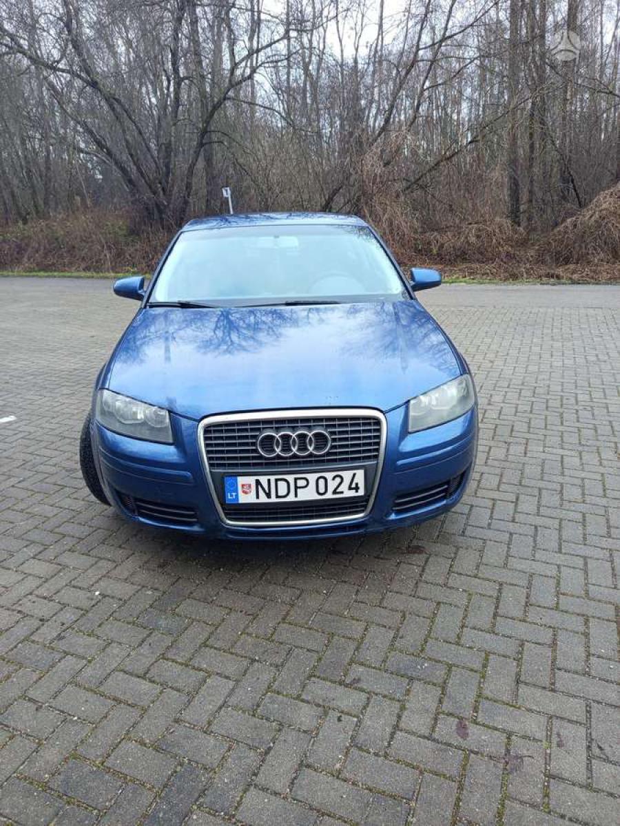 Blue Audi A3 2006 in Vilnius, with an engine capacity of 1.60 L and mileage of 224 thousand km for 2200 €, photo 1 on AUTOMOTO.COM.LV