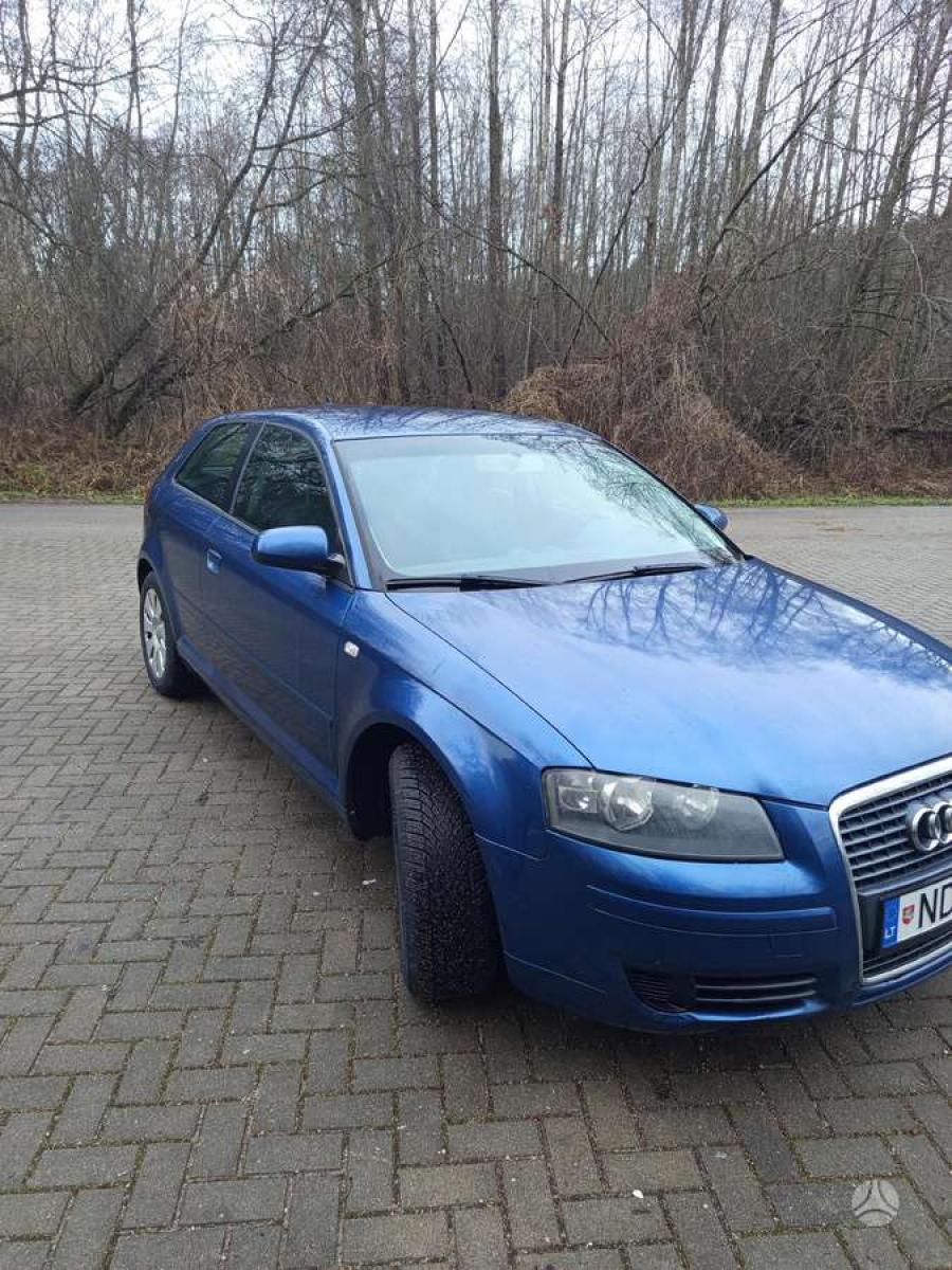 Blue Audi A3 2006 in Vilnius, with an engine capacity of 1.60 L and mileage of 224 thousand km for 2200 €, photo 2 on AUTOMOTO.COM.LV