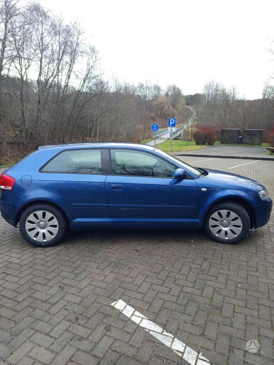 Blue Audi A3 2006 in Vilnius, with an engine capacity of 1.60 L and mileage of 224 thousand km for 2200 €, photo 6 on AUTOMOTO.COM.LV