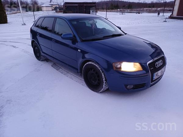 Blue Audi A3 2006 in Riga, with an engine capacity of 2.00 L and mileage of 409 thousand km for 2600 €, photo 2 on AUTOMOTO.COM.LV