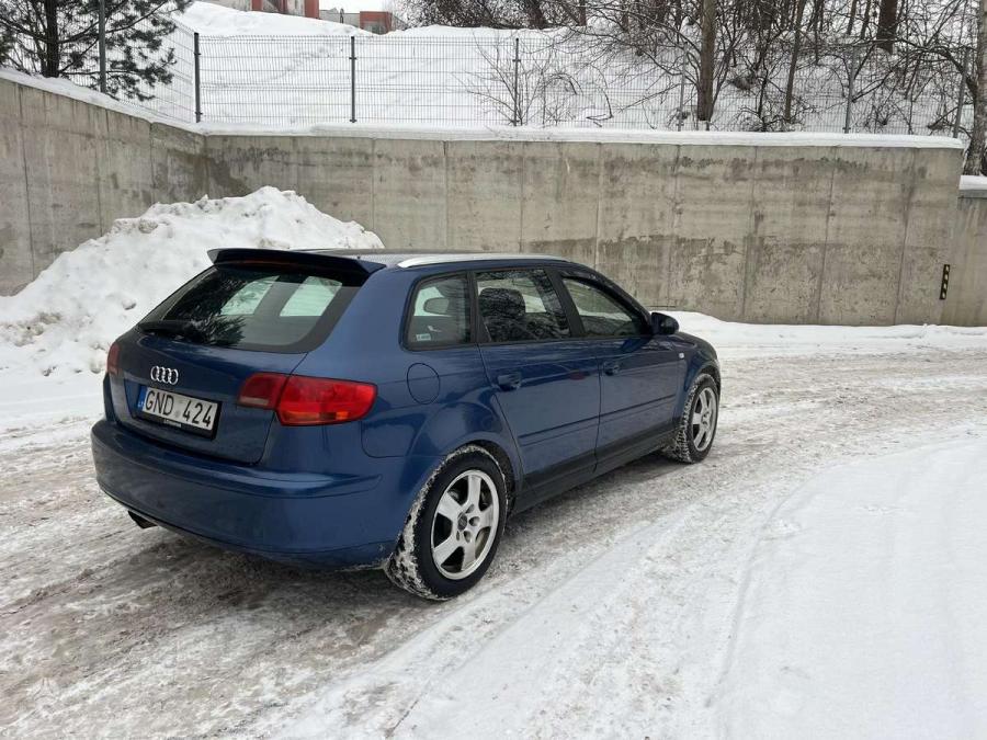 Blue Audi A3 2006 in Vilnius, with an engine capacity of 1.97 L and mileage of 362 thousand km for 1950 €, photo 3 on AUTOMOTO.COM.LV