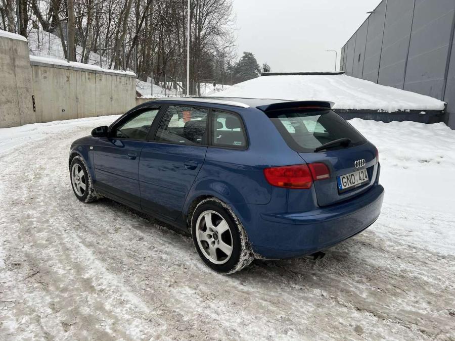 Blue Audi A3 2006 in Vilnius, with an engine capacity of 1.97 L and mileage of 362 thousand km for 1950 €, photo 4 on AUTOMOTO.COM.LV