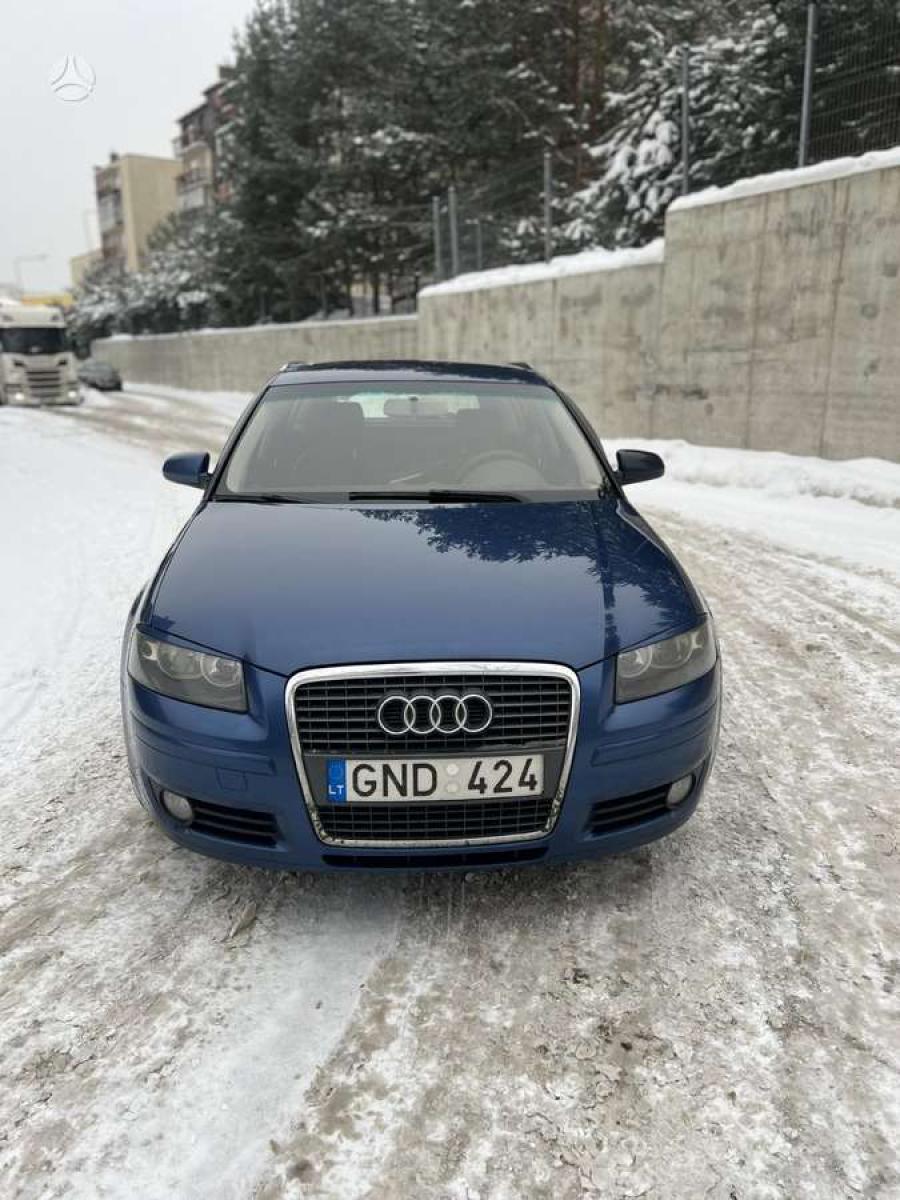 Blue Audi A3 2006 in Vilnius, with an engine capacity of 1.97 L and mileage of 362 thousand km for 1950 €, photo 7 on AUTOMOTO.COM.LV