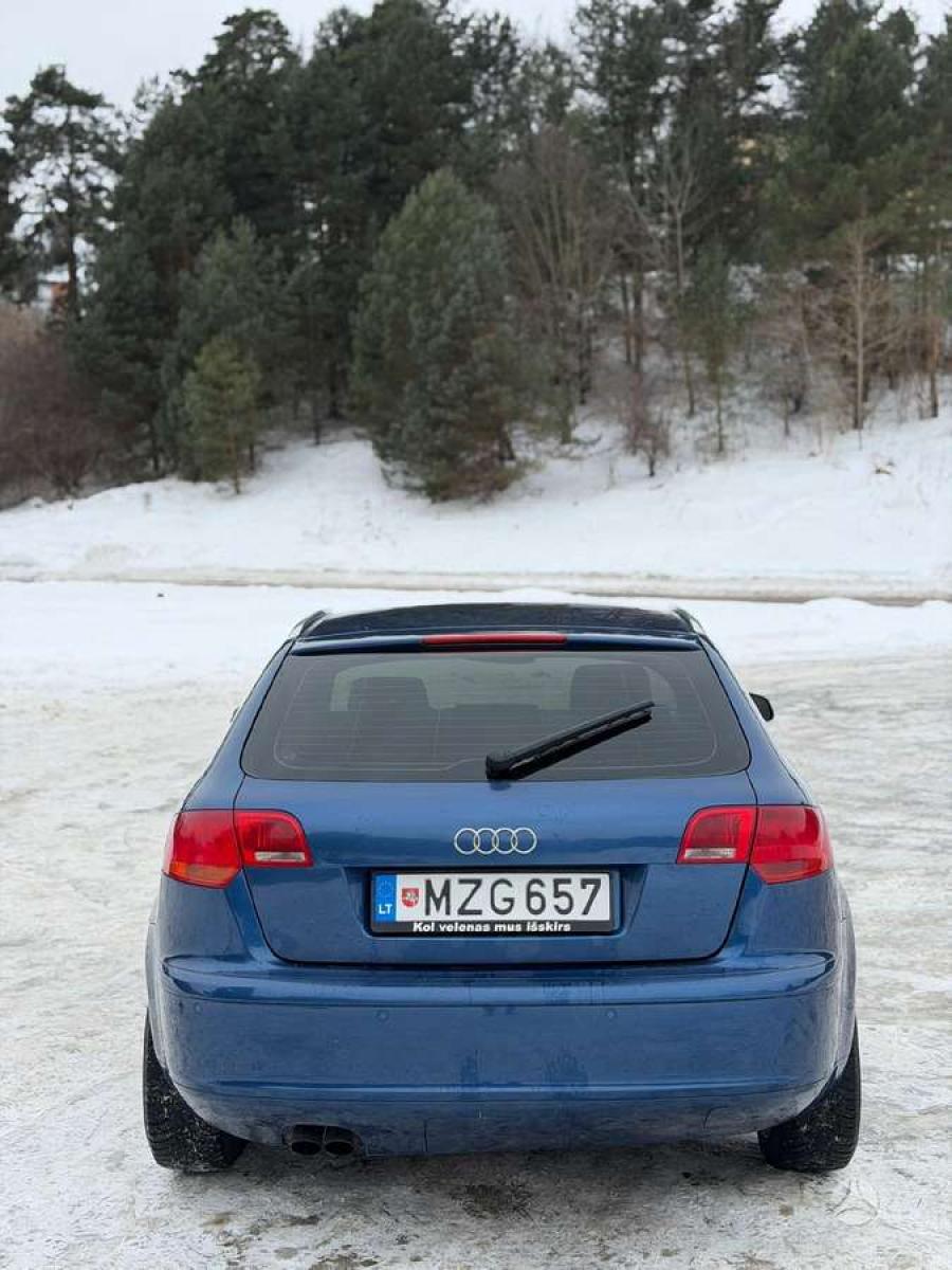 Blue Audi A3 2006 in Vilnius, with an engine capacity of 1.90 L and mileage of 289 thousand km for 2000 €, photo 8 on AUTOMOTO.COM.LV