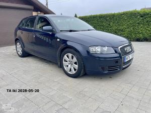 Blue Audi A3 2006 in Vilnius, with an engine capacity of 1.90 L and mileage of 392 thousand km for 2500 €, photo 3 on AUTOMOTO.COM.LV