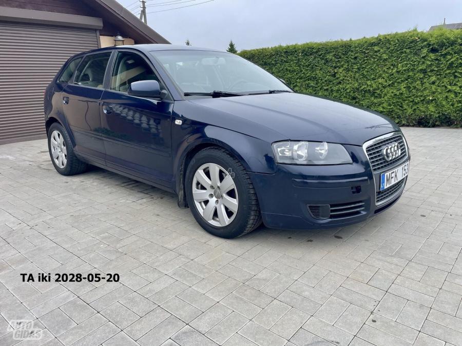 Blue Audi A3 2006 in Vilnius, with an engine capacity of 1.90 L and mileage of 392 thousand km for 2500 €, photo 3 on AUTOMOTO.COM.LV