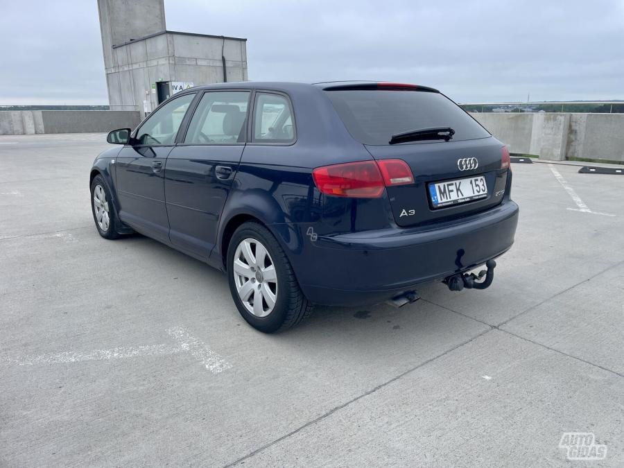 Blue Audi A3 2006 in Vilnius, with an engine capacity of 1.90 L and mileage of 392 thousand km for 2300 €, photo 5 on AUTOMOTO.COM.LV